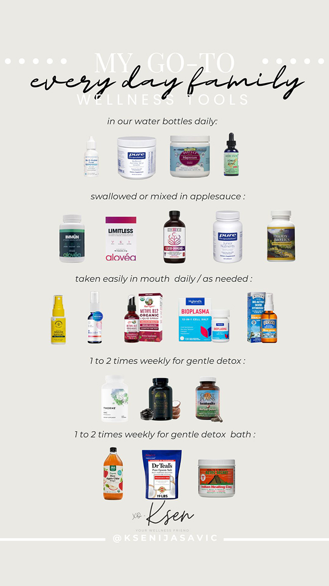 My Go-To Everyday Family Wellness Tools - KSENIJA SAVIC BLOG